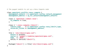 Understanding OpenStack Deployments - PuppetConf 2014 | PPT