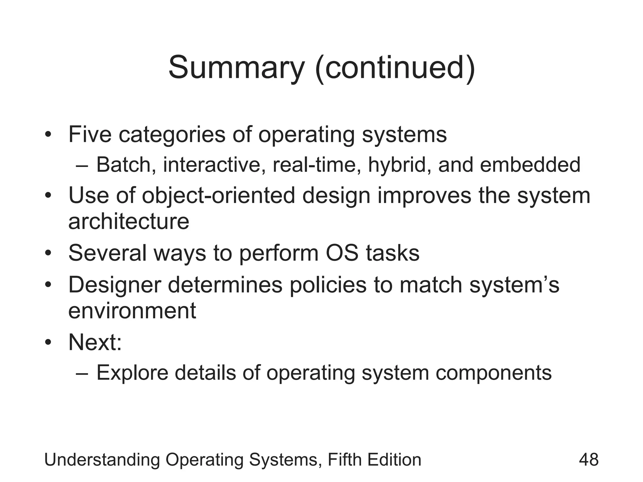 Understanding operating systems 5th ed ch01 | PPT