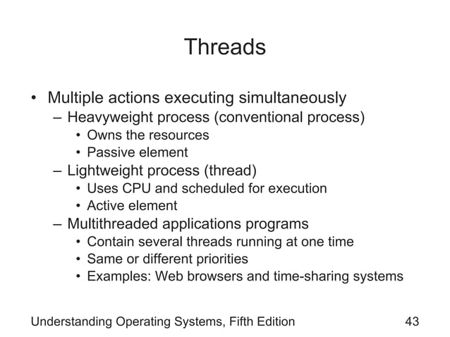 Understanding operating systems 5th ed ch01 | PPT | Operating Systems | Computer Software and ...