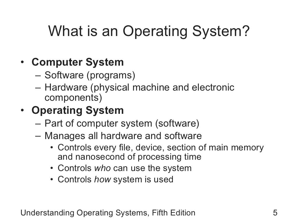 Understanding operating systems 5th ed ch01
