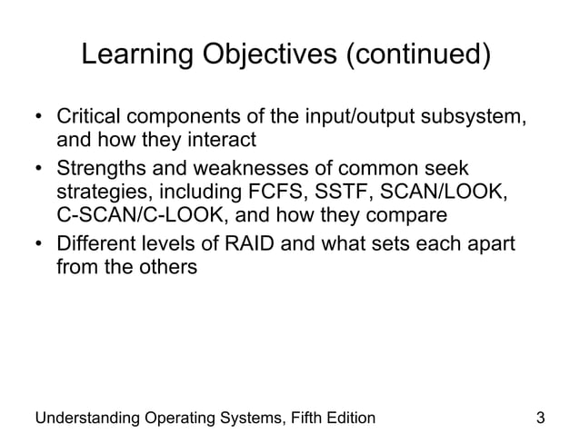 Understanding operating systems 5th ed ch07 | PPT