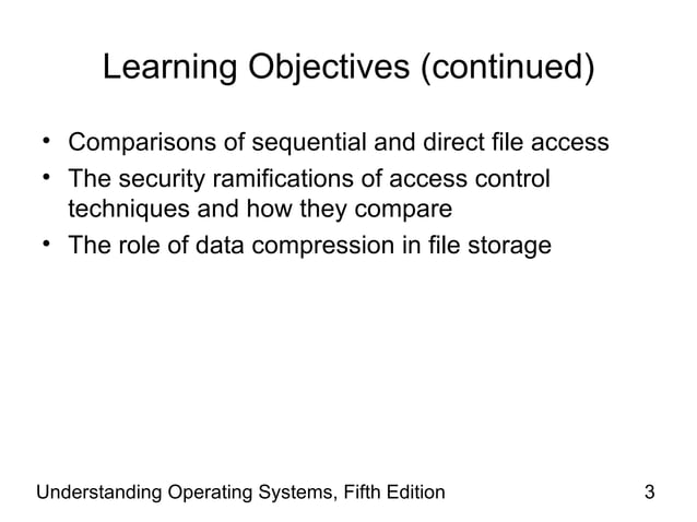Understanding operating systems 5th ed ch08 | PPT