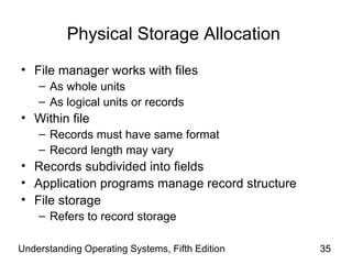 Understanding operating systems 5th ed ch08 | PPT