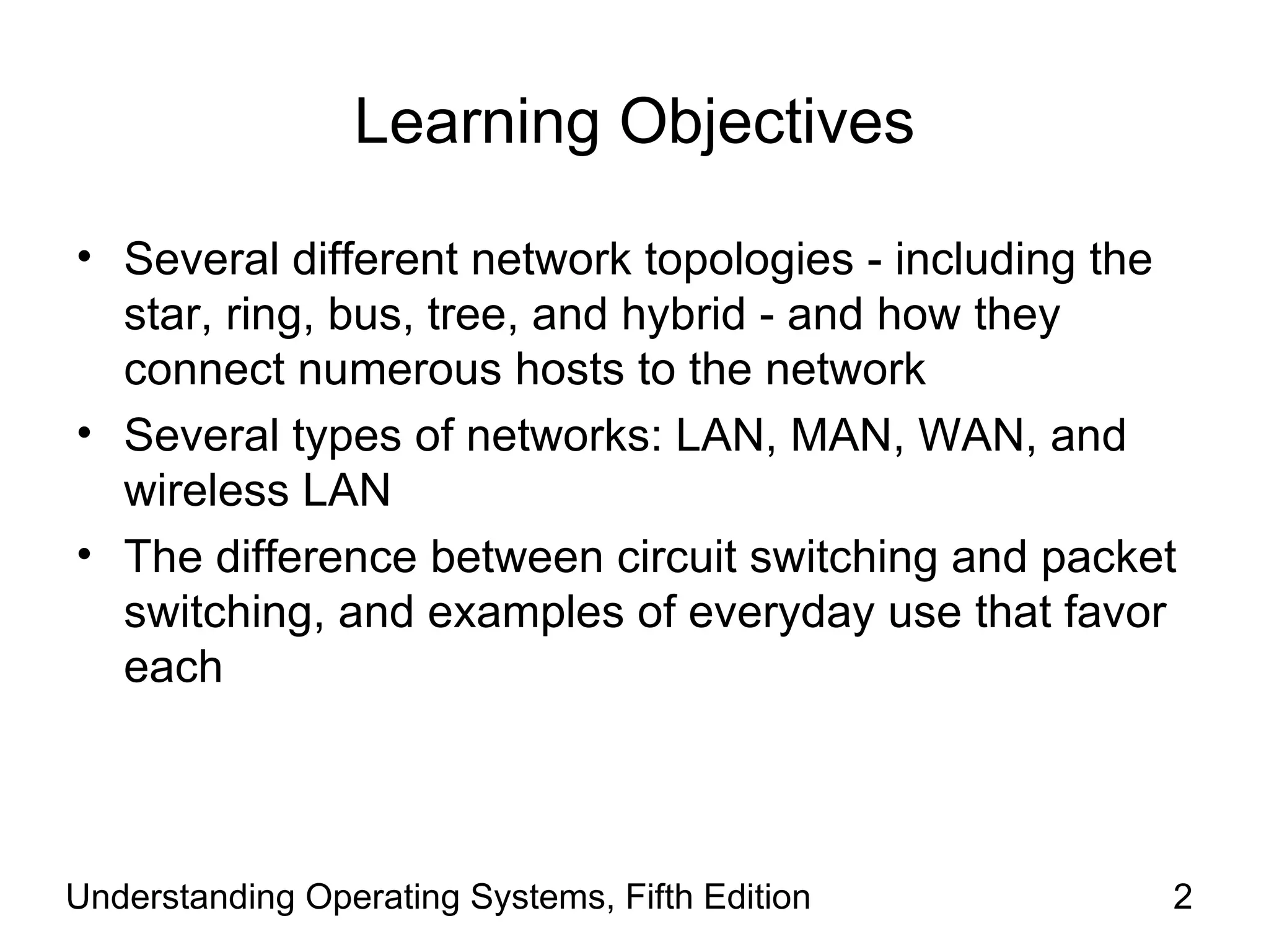 Understanding Operating Systems 5th Ed Ch09 Ppt