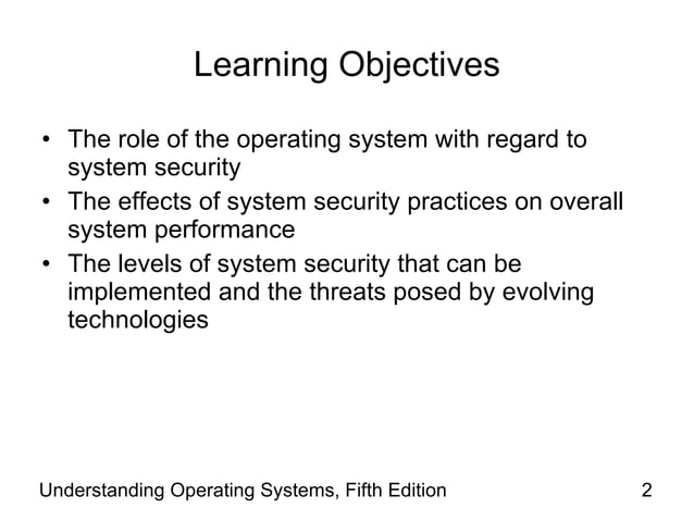 Understanding operating systems 5th ed ch11 | PPT