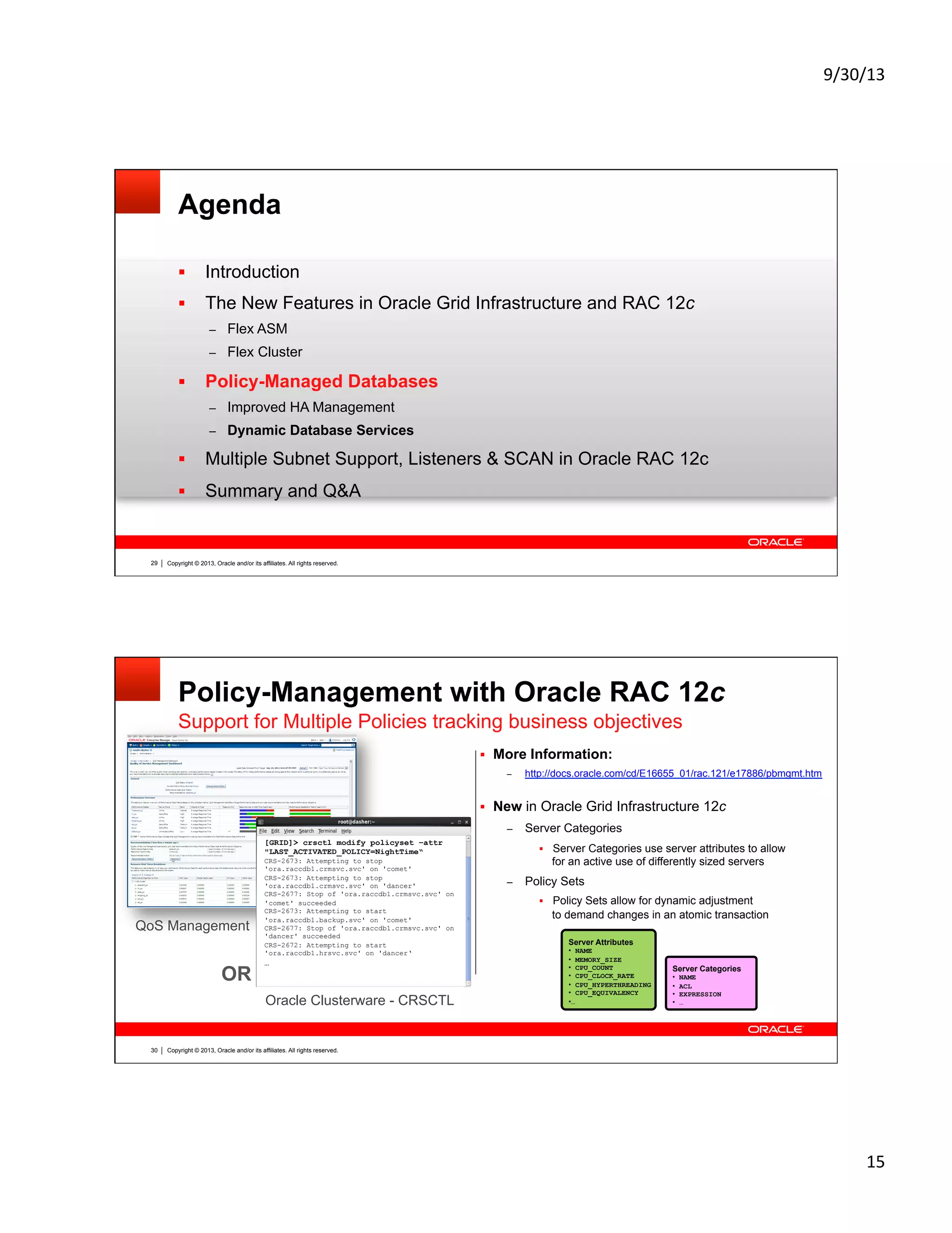 Understanding Oracle RAC 12c Internals OOW13 [CON8806] | PDF