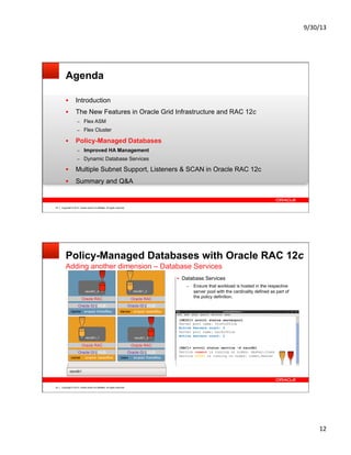 Understanding Oracle RAC 12c Internals OOW13 [CON8806] | PDF