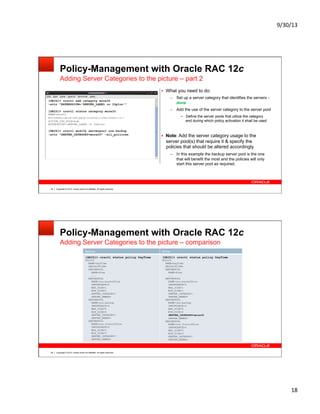 Understanding Oracle RAC 12c Internals OOW13 [CON8806] | PDF
