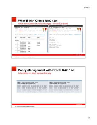 Understanding Oracle RAC 12c Internals OOW13 [CON8806] | PDF