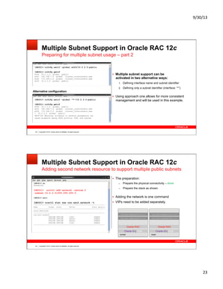 Understanding Oracle RAC 12c Internals OOW13 [CON8806] | PDF