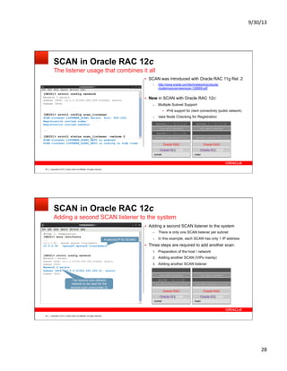 Understanding Oracle RAC 12c Internals OOW13 [CON8806] | PDF