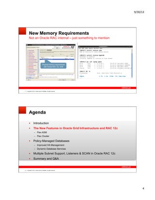 Understanding Oracle RAC 12c Internals OOW13 [CON8806] | PDF