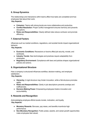 Understanding Organizational Behavior: Key to a Thriving Workplace | PDF
