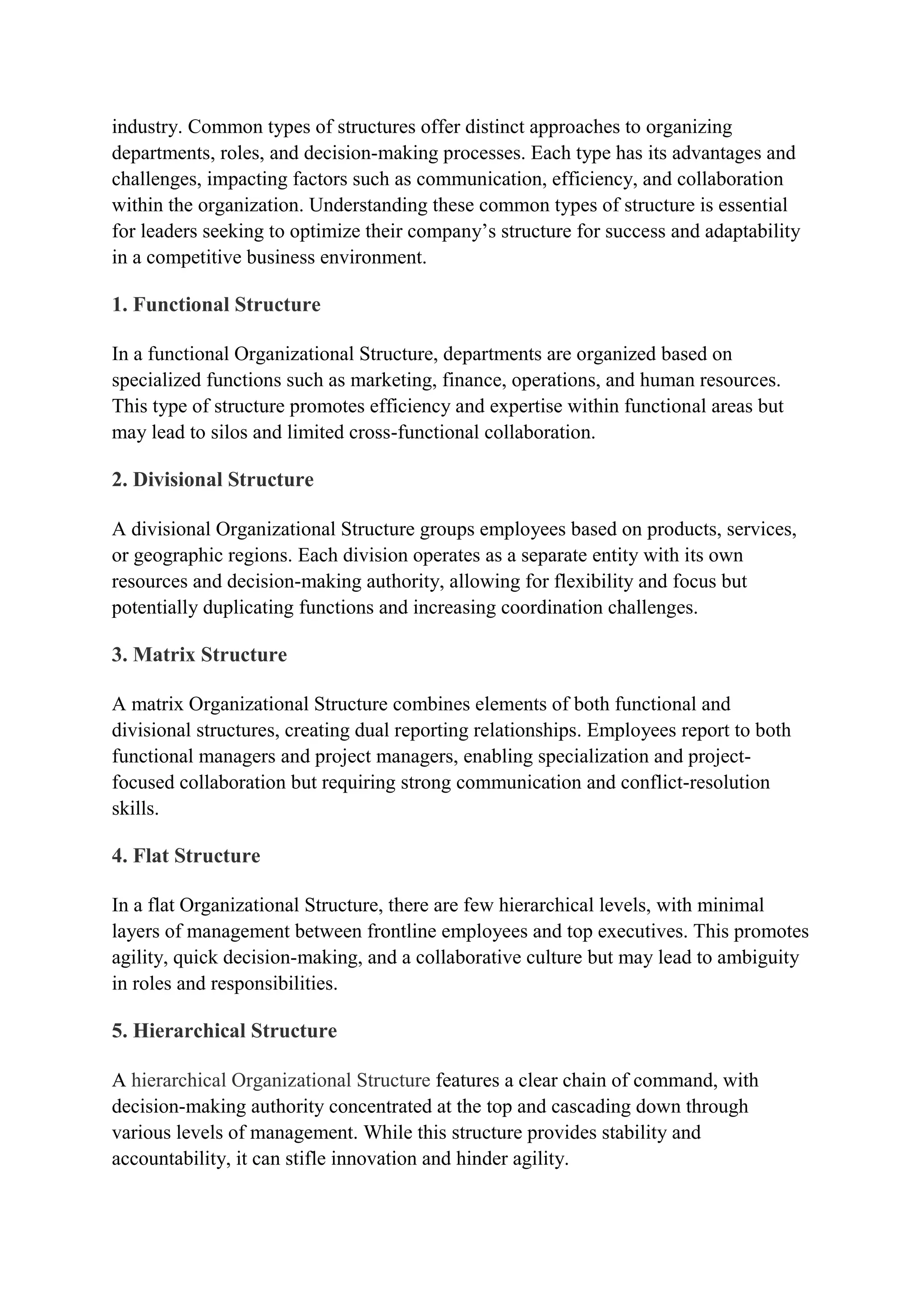 Understanding Organizational Structure: Key Elements and Best Practices ...