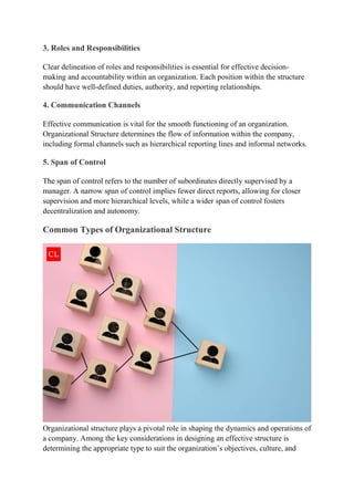 Understanding Organizational Structure: Key Elements and Best Practices | PDF