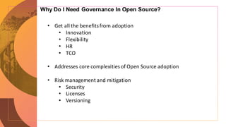 #OSSPARIS19 - Understanding Open Source Governance - Gilles Gravier, Wipro Limited | PPT