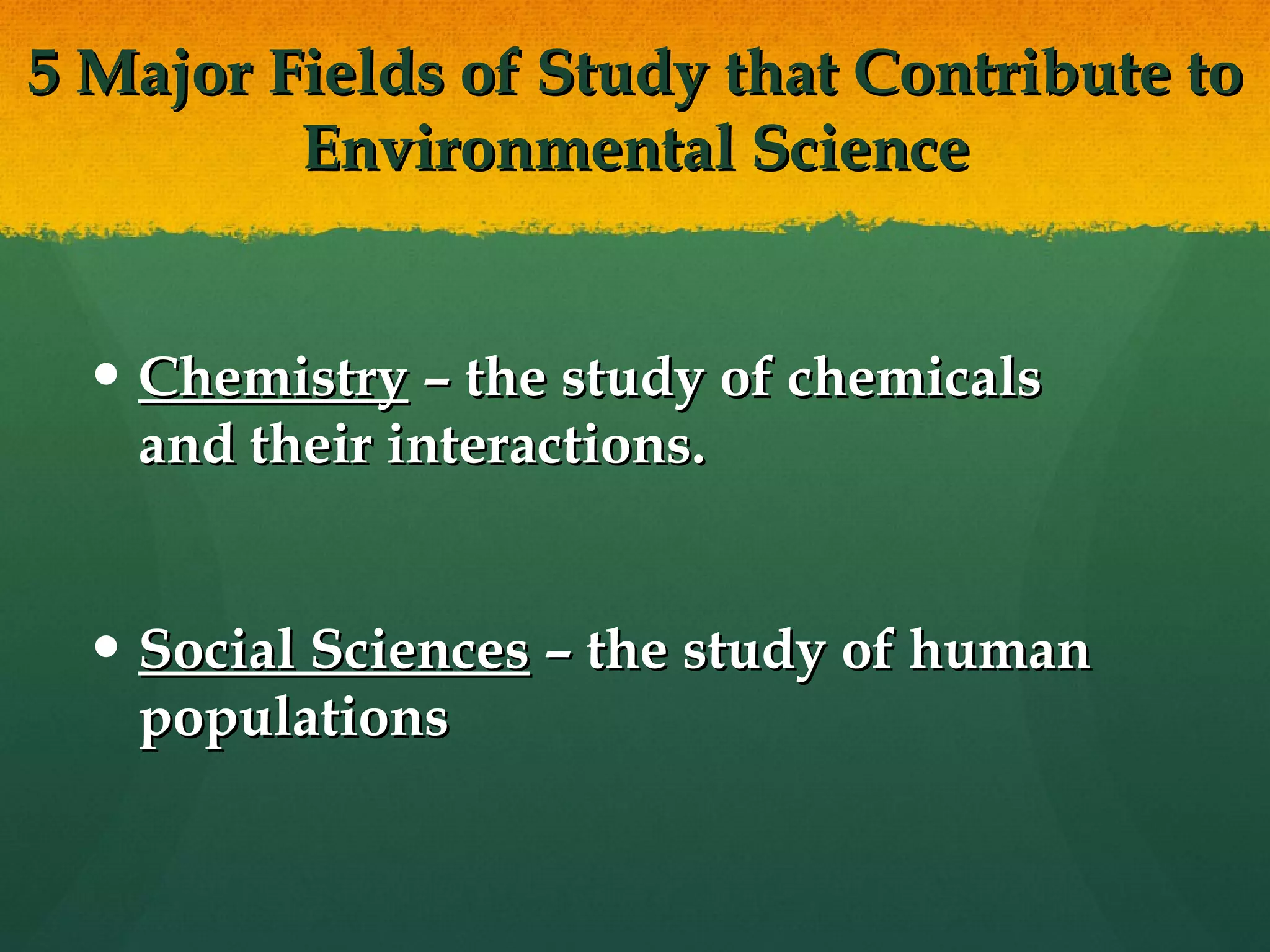 Understanding Our Environment | PPT
