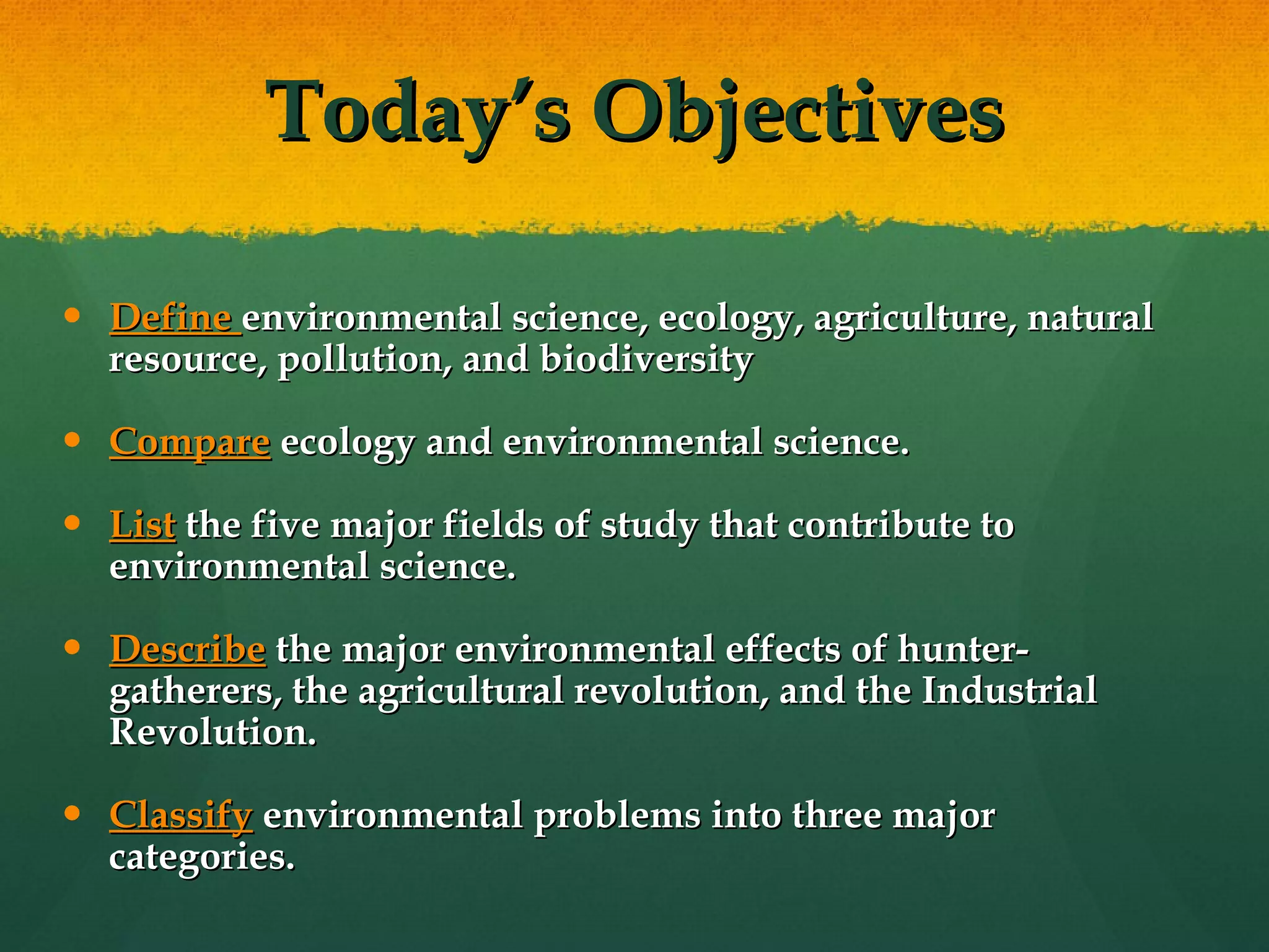 Understanding Our Environment | PPT
