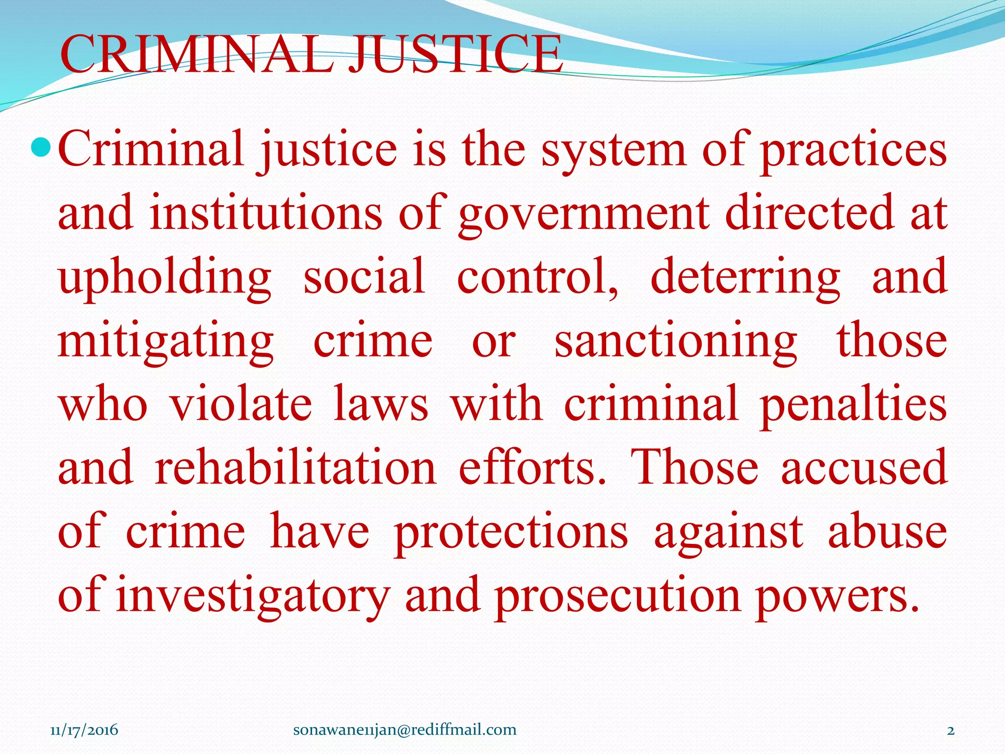 Understanding our Criminal Justice System | PPTX