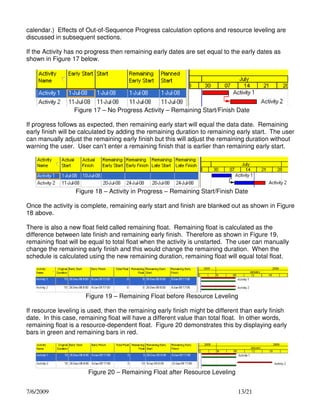 Understanding p6 dates | PDF