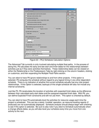 Understanding p6 dates | PDF