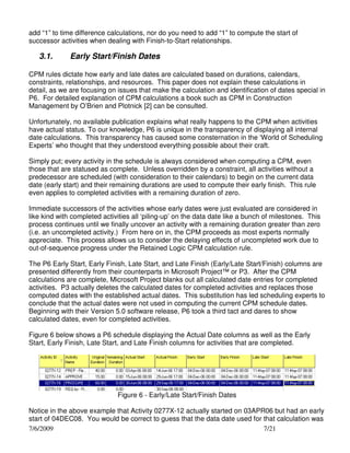 Understanding p6 dates | PDF