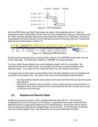 Understanding p6 dates | PDF