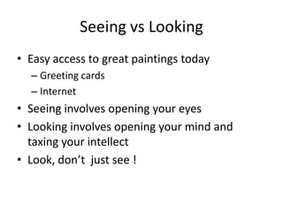 Understanding paintings | PPTX | Painting | Arts and Crafts