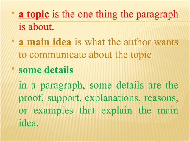 Understanding Paragraphs Part 1 | PPT | College Planning | College ...