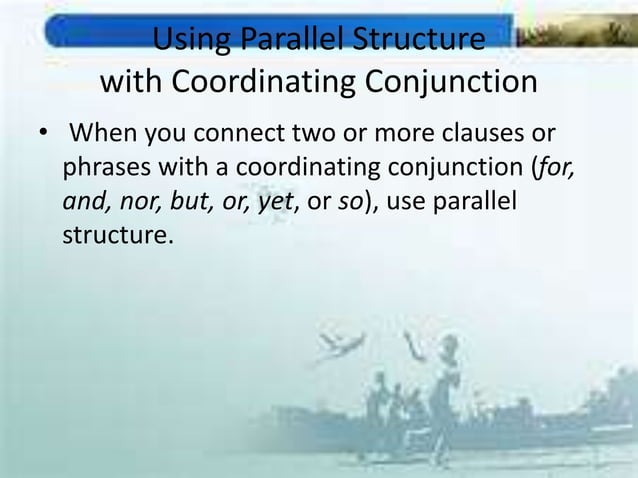 Understanding parallel structures | PPTX