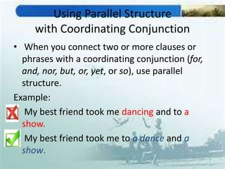 Understanding parallel structures | PPTX