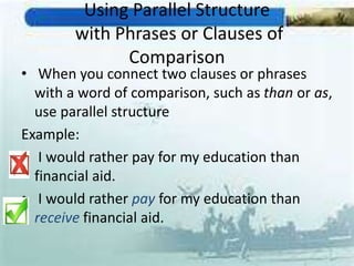 Understanding parallel structures | PPTX