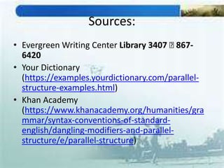 Understanding parallel structures | PPTX
