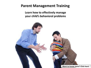 Understanding parent management training | PPTX | Parenting | Family ...