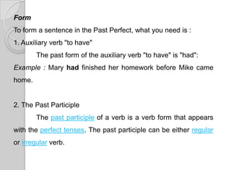 Understanding past tense | PPTX