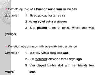 Understanding past tense | PPTX