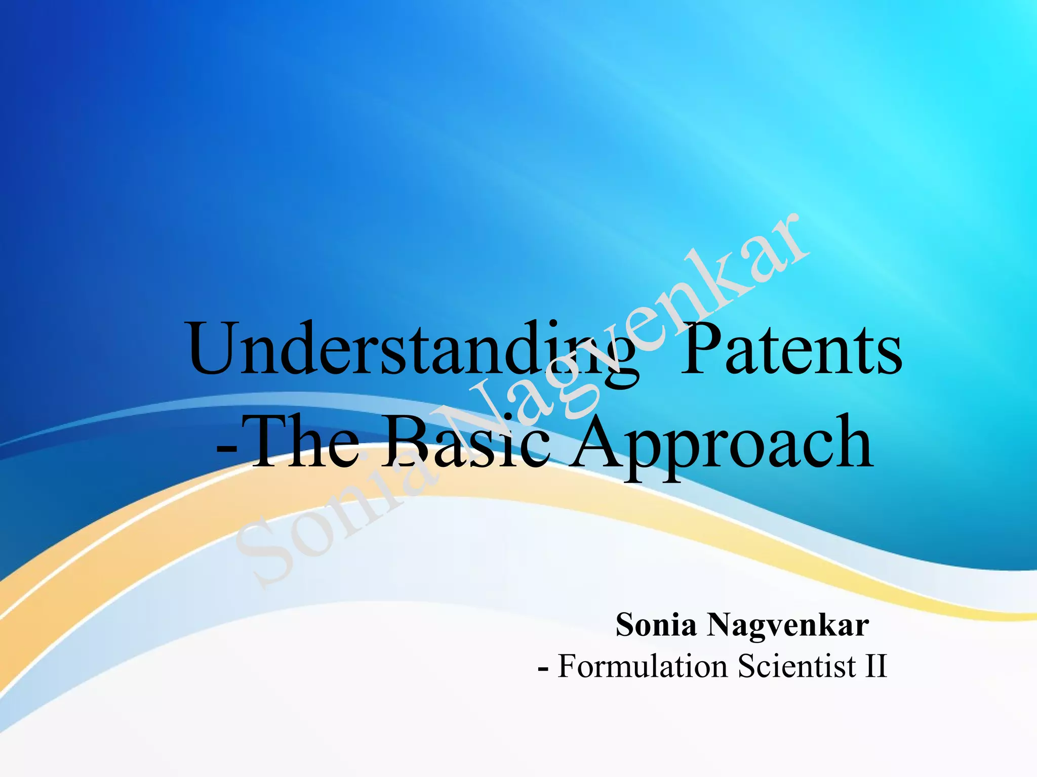 Understanding patents | PPT