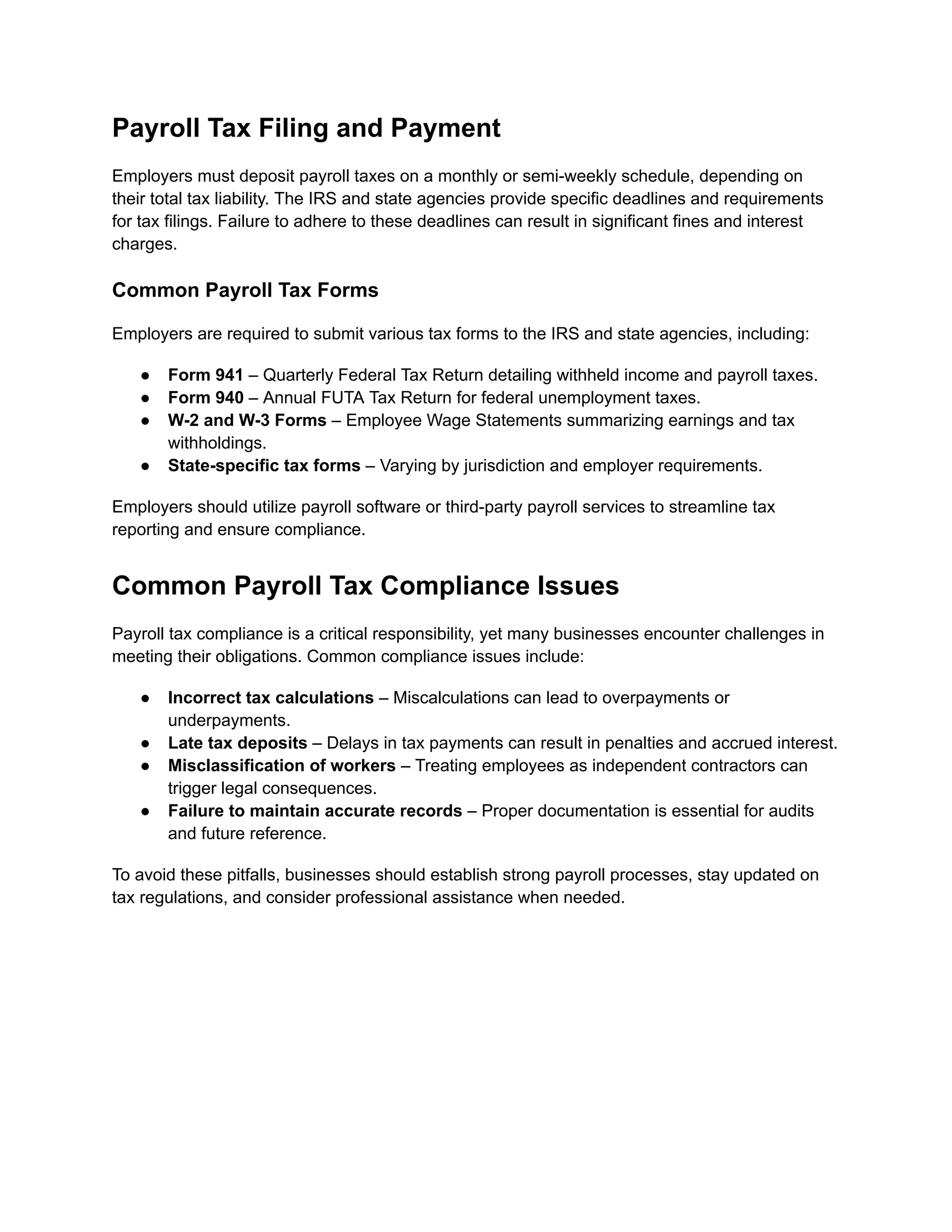 Understanding Payroll Taxes: A Complete Guide for Employers | PDF