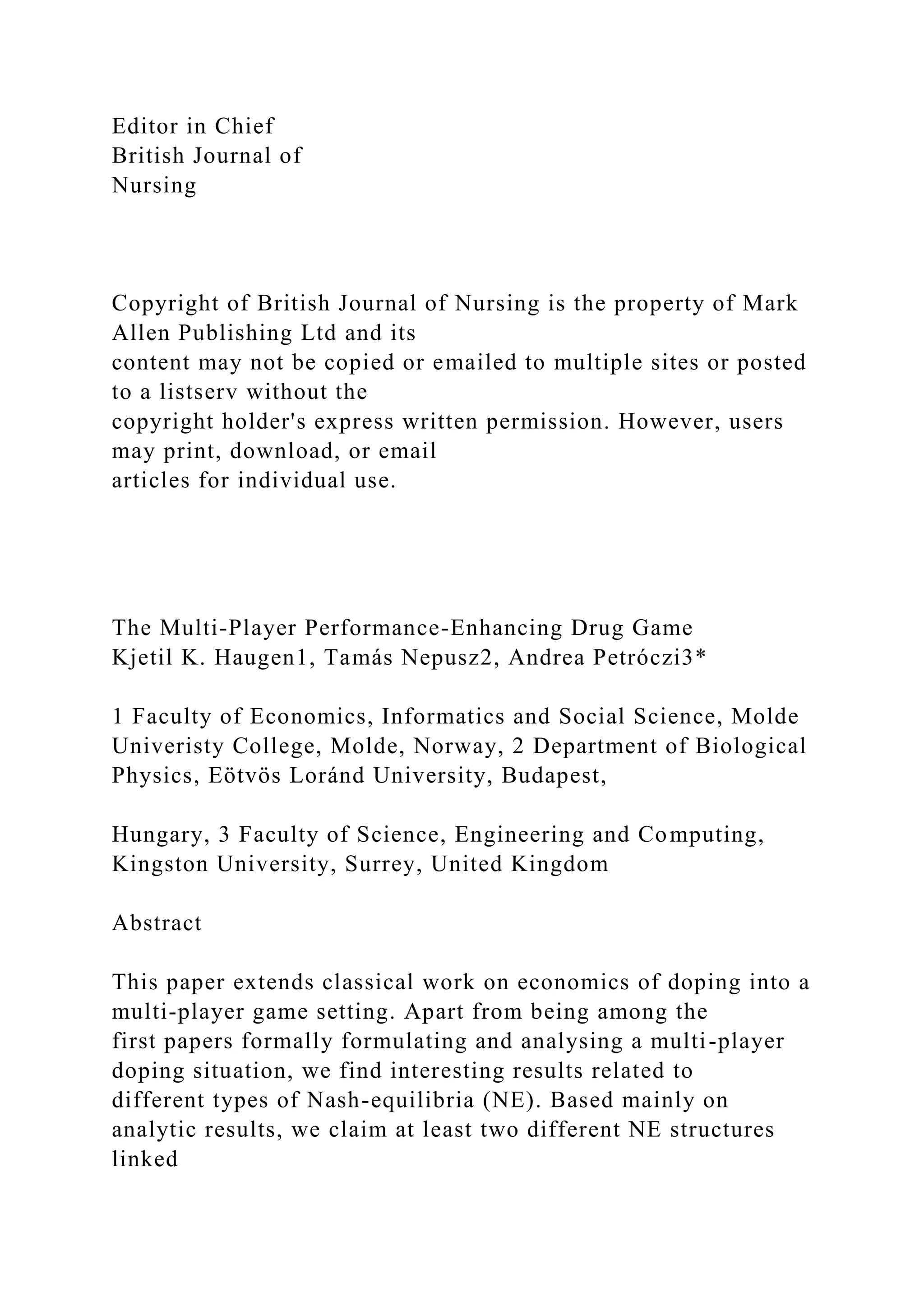 Understanding Performance-Enhancing Drug UseDAVID WANG MD,.docx