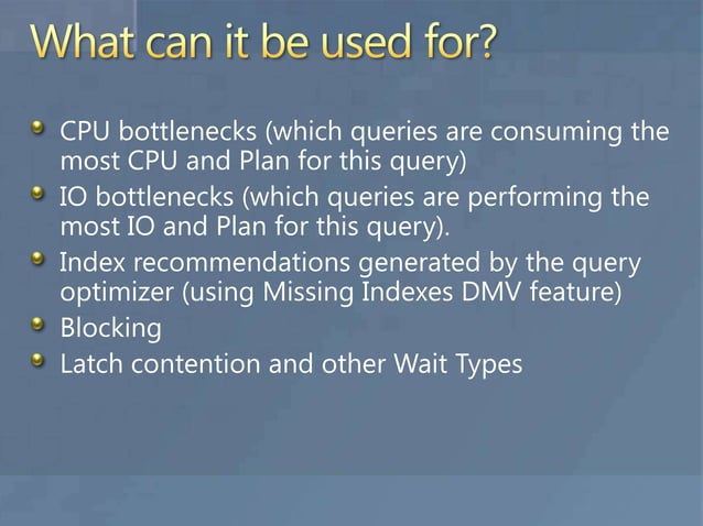 Understanding Performance Bottlenecks Using Performance Dashboard Ppt