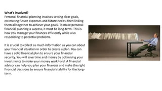 Understanding personal financial planning | PPTX | Financial Planning ...