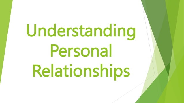 Understanding Personal Relationships.pptx | Dating | Family and ...
