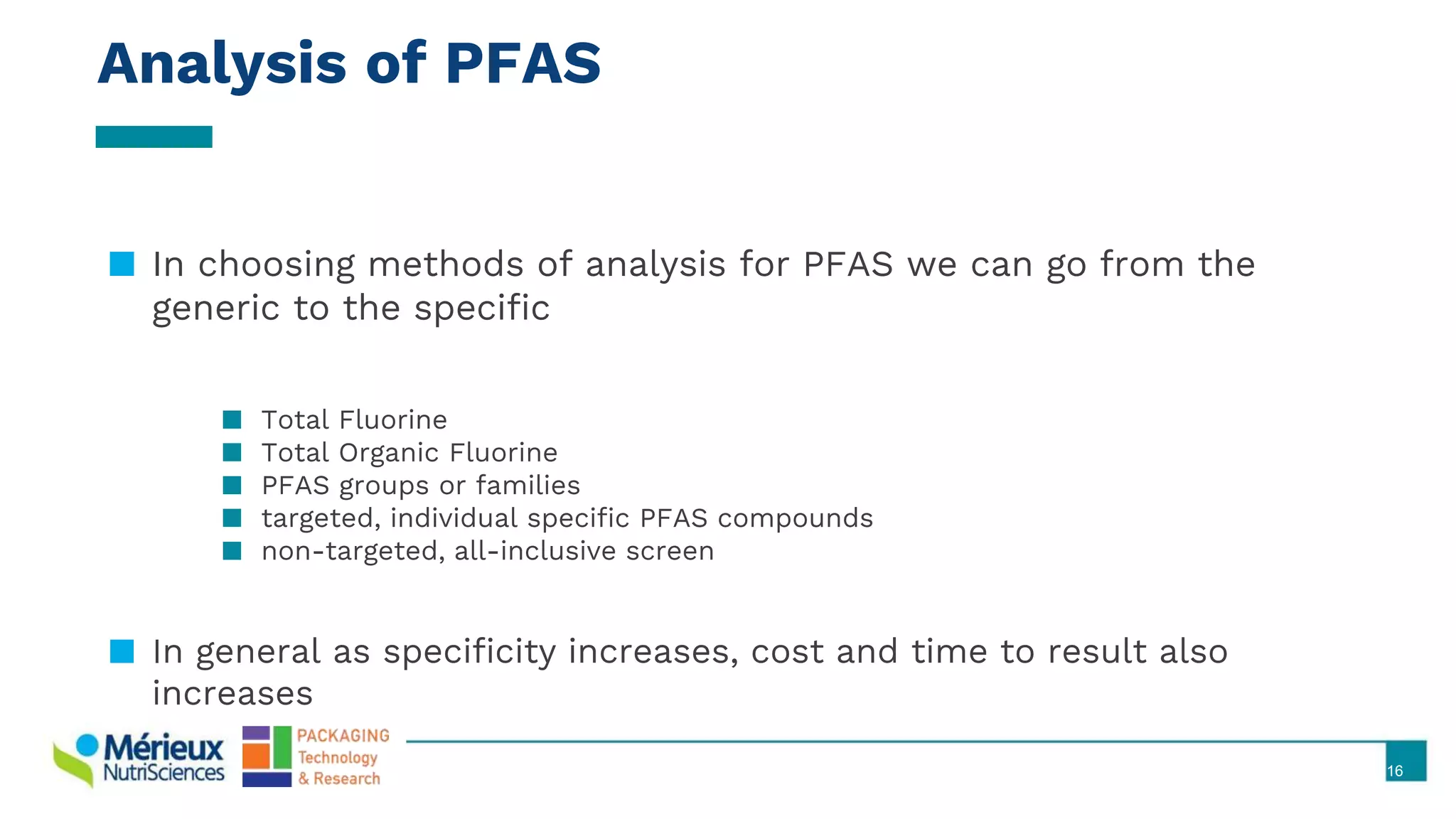 Understanding PFAS- Regulations, Sources, Chemistry, and Alternatives- Merieux-PTRWebinar April ...