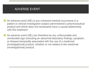 Understanding pharmacovigilance | PPT