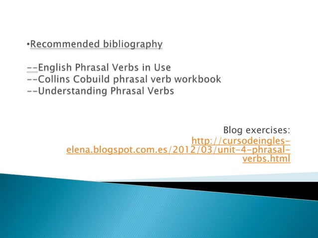 Understanding phrasal verbs | PPT