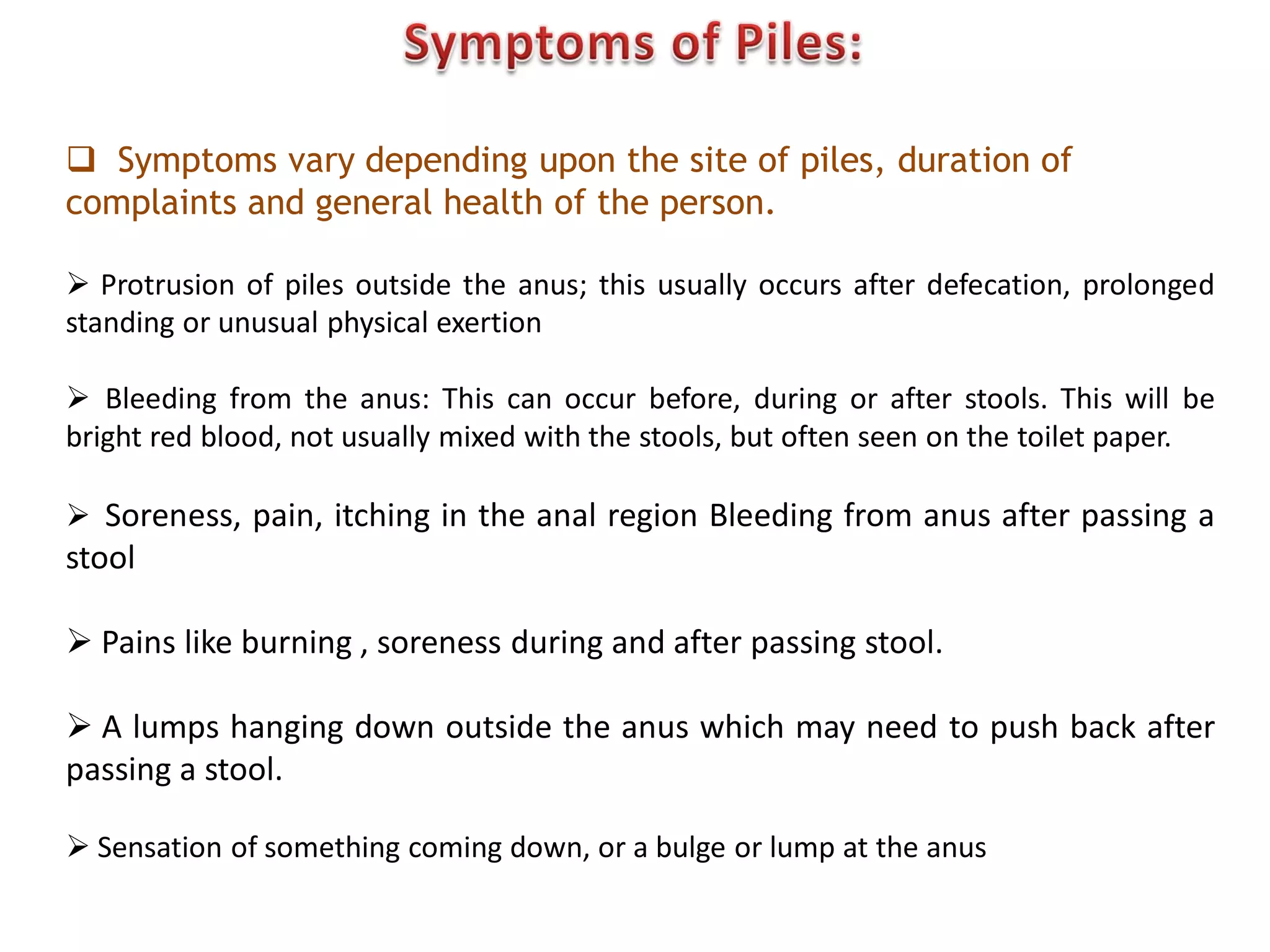 Understanding piles (or) hemorrhoids. | PDF