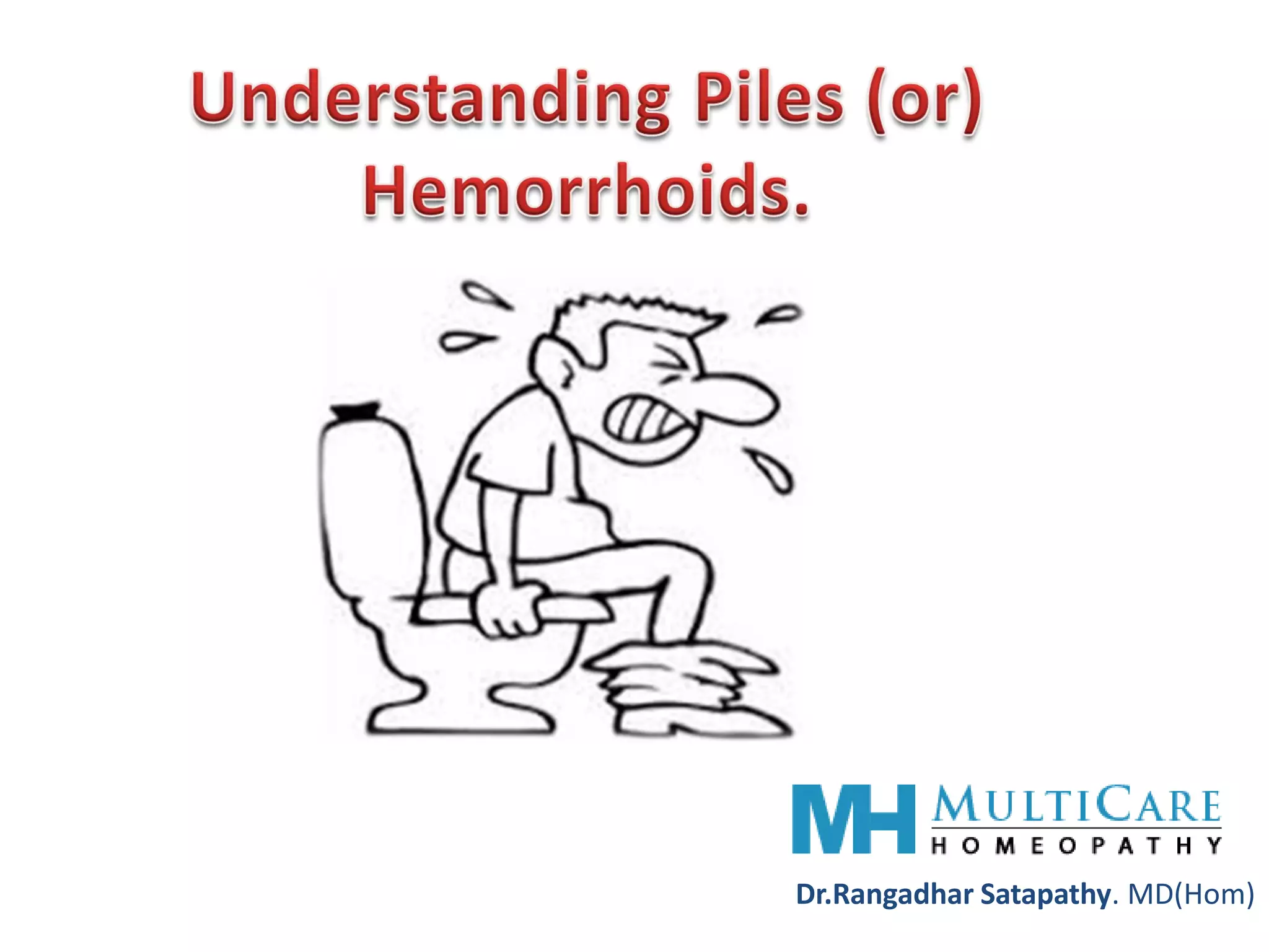 Understanding piles (or) hemorrhoids. | PDF