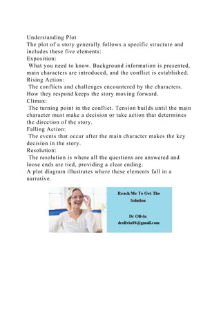 Understanding PlotThe plot of a story generally follows a specific.docx