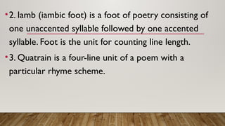 Understanding poetry Reinaissance.pptx2024 | PPTX | Poetry | Books and ...