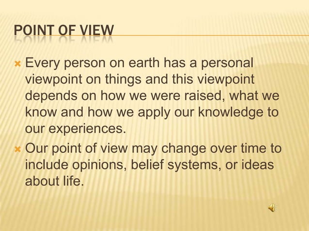 Understanding point of view | PPTX